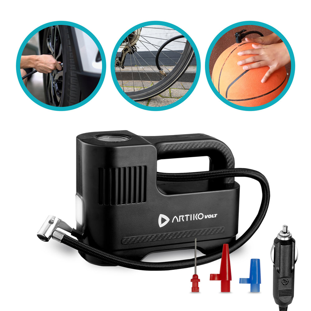 Compressor de Ar Automotivo Elétrico Portátil Carro Artiko Volt ...